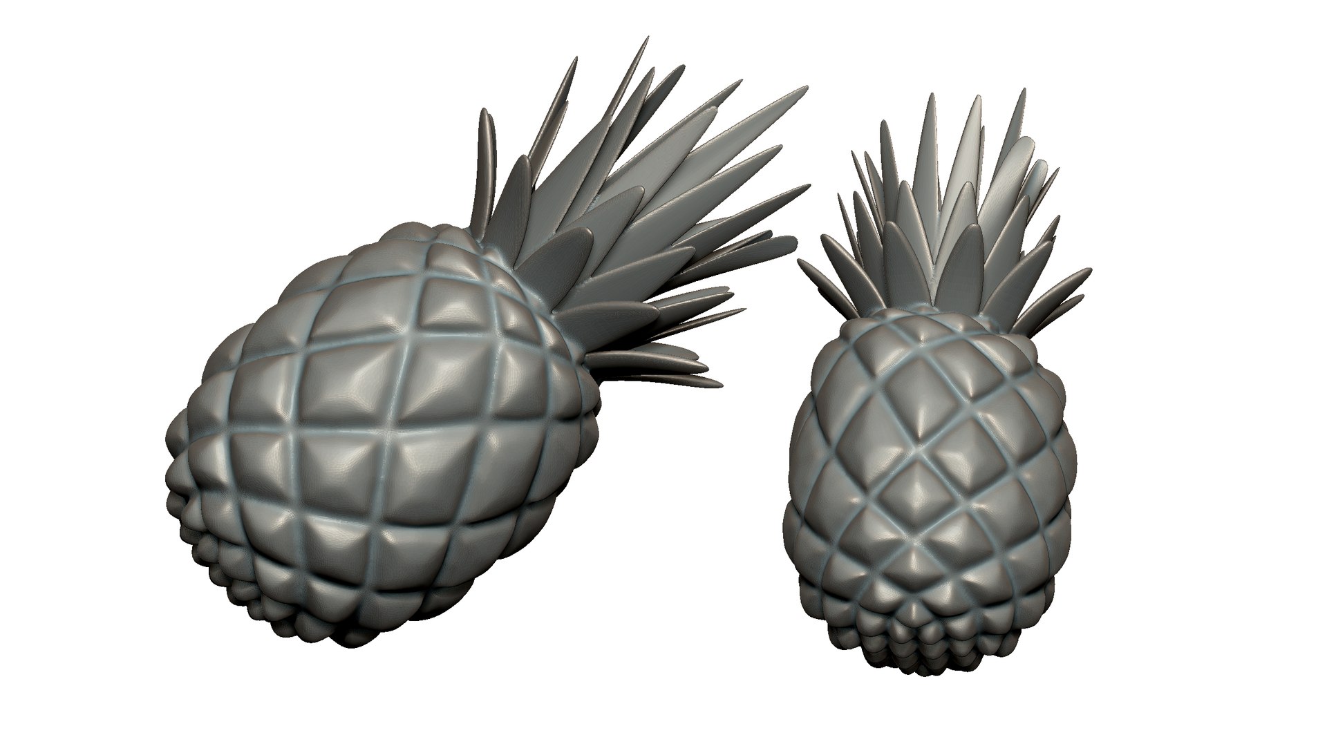 3D Pineapple Model - TurboSquid 2284342