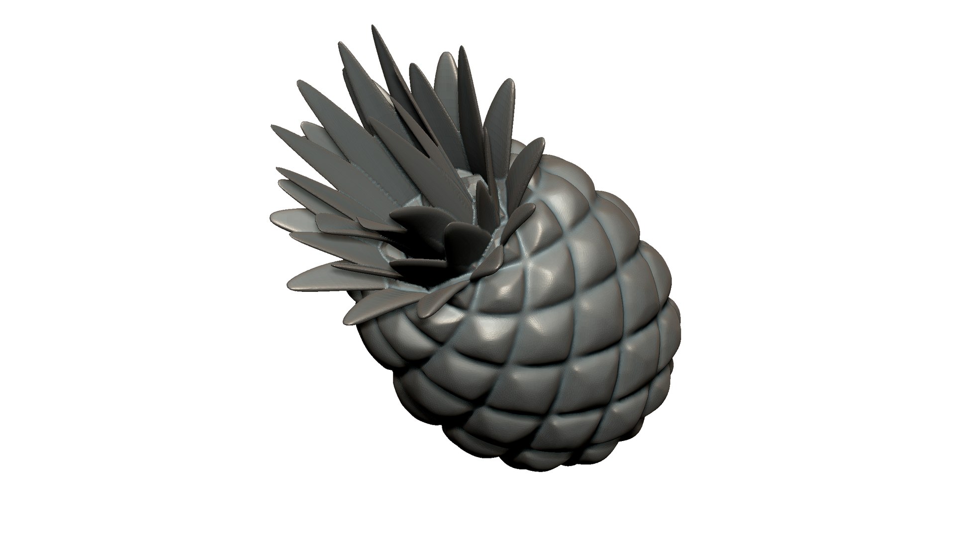 3D Pineapple Model - TurboSquid 2284342