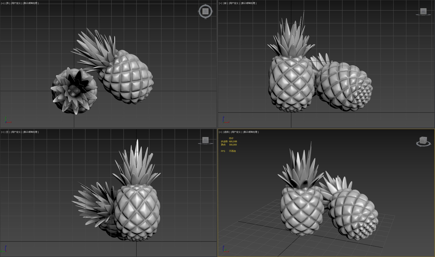3D Pineapple For 3D Printing Model - TurboSquid 2284342