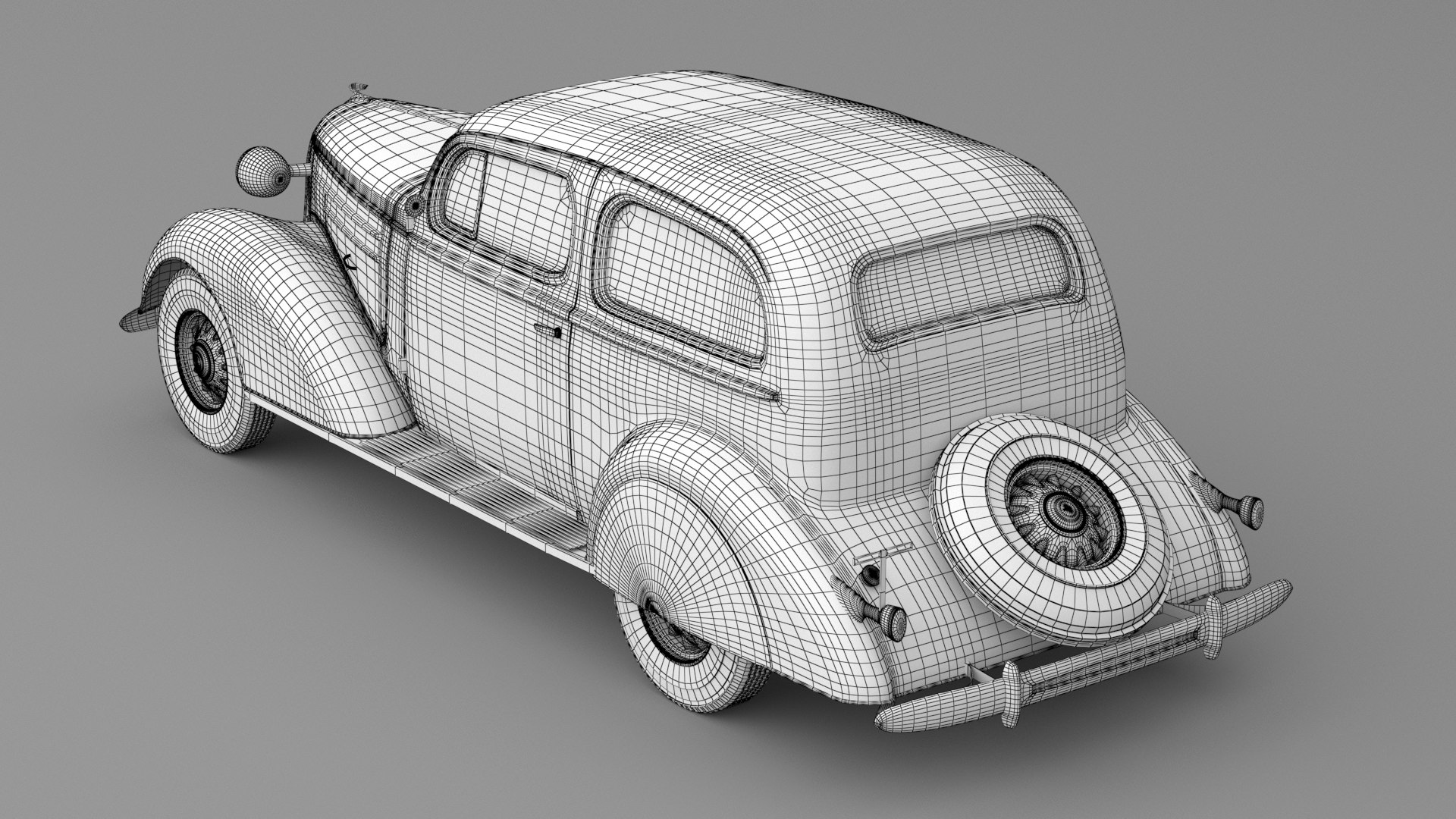 3D 1936 Chevrolet Standard Sedan 2 Door - TurboSquid 2089845