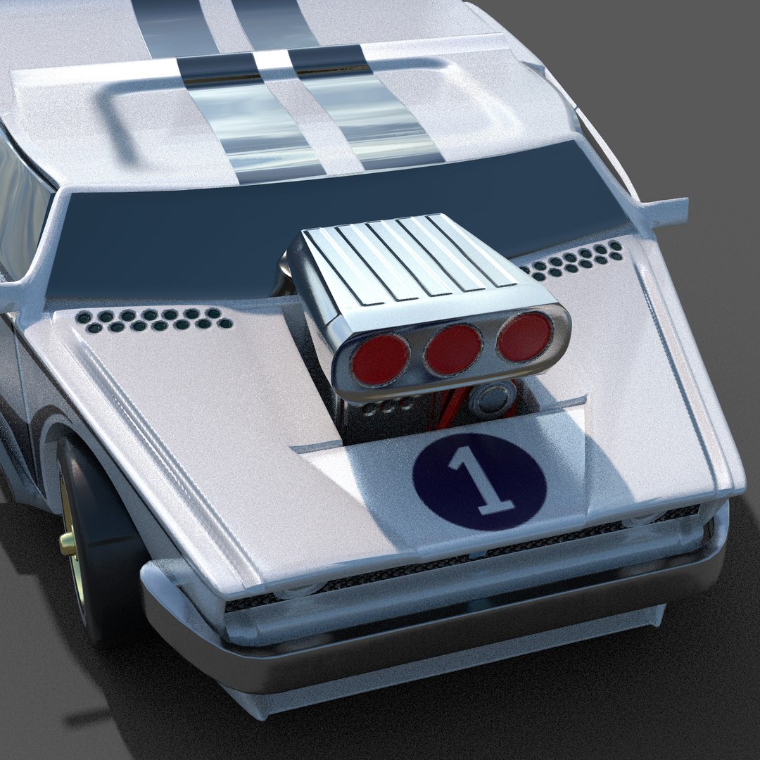 3D Drag Car Model - TurboSquid 1613195