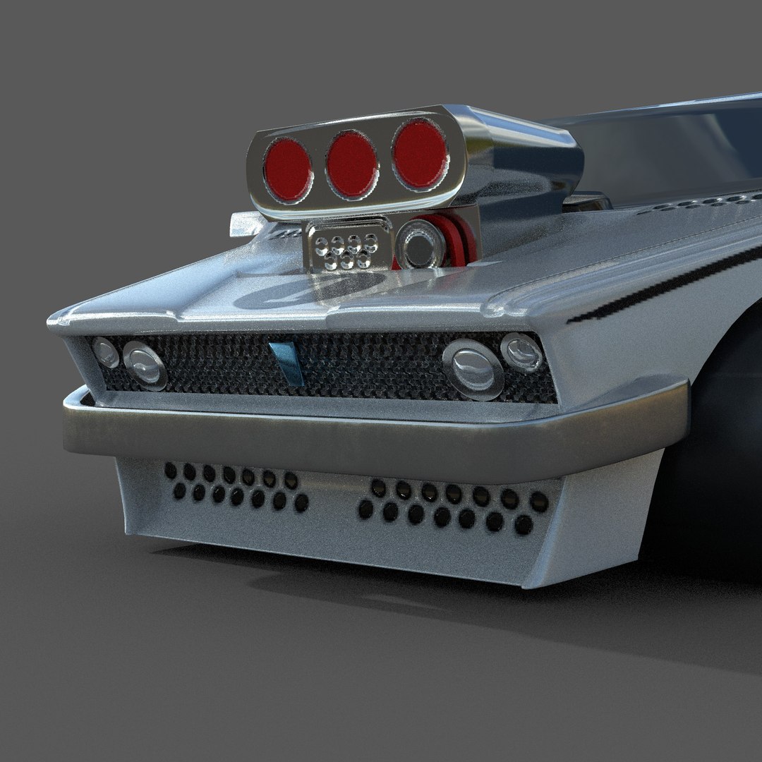 3D Drag Car Model - TurboSquid 1613195
