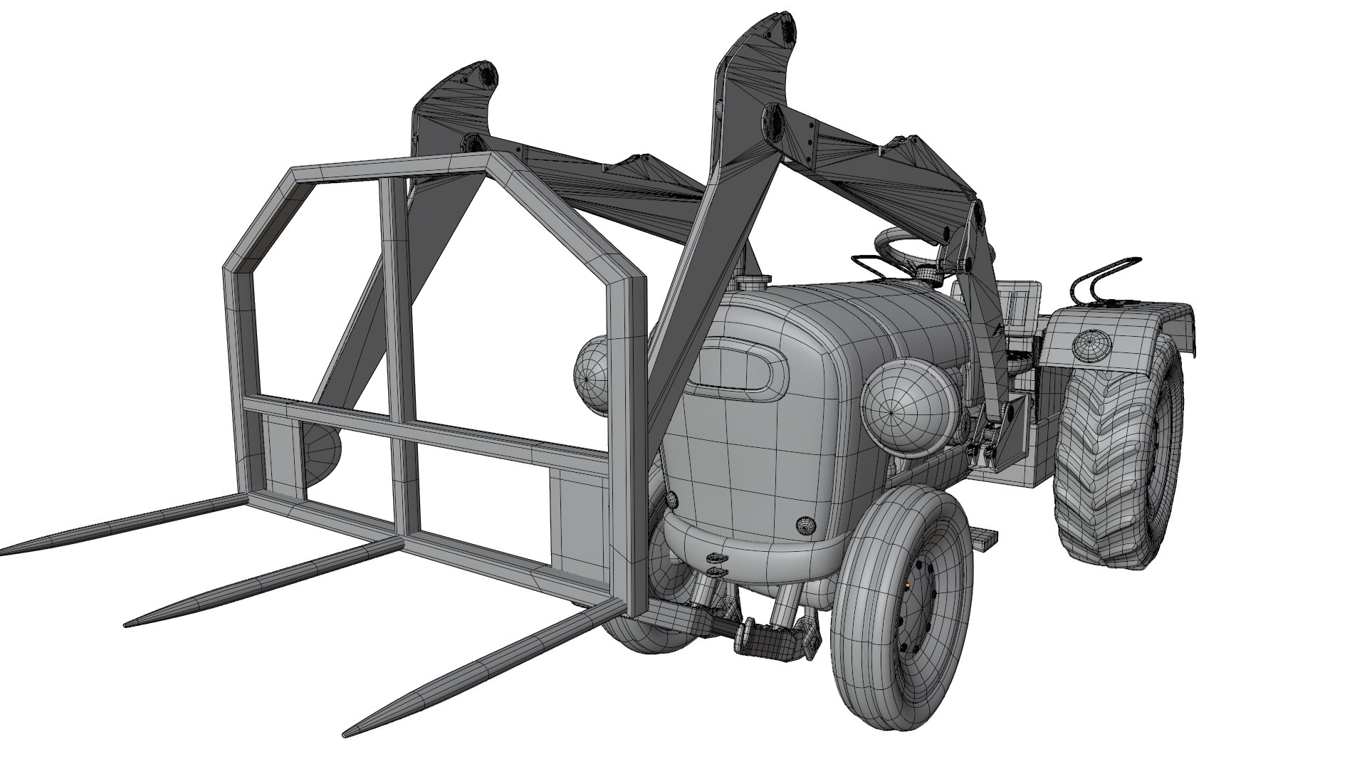 3D Model Tractor Hay Mover - TurboSquid 2226838