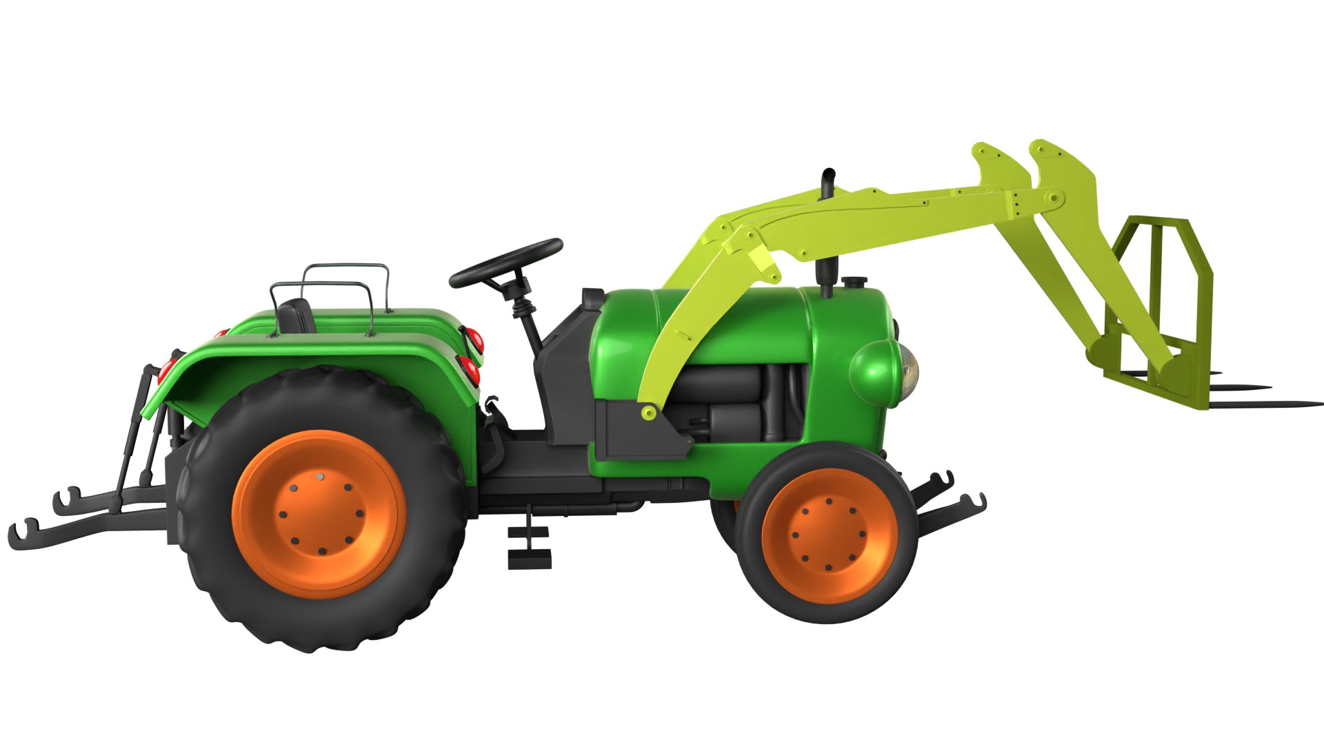 3D Model Tractor Hay Mover - TurboSquid 2226838
