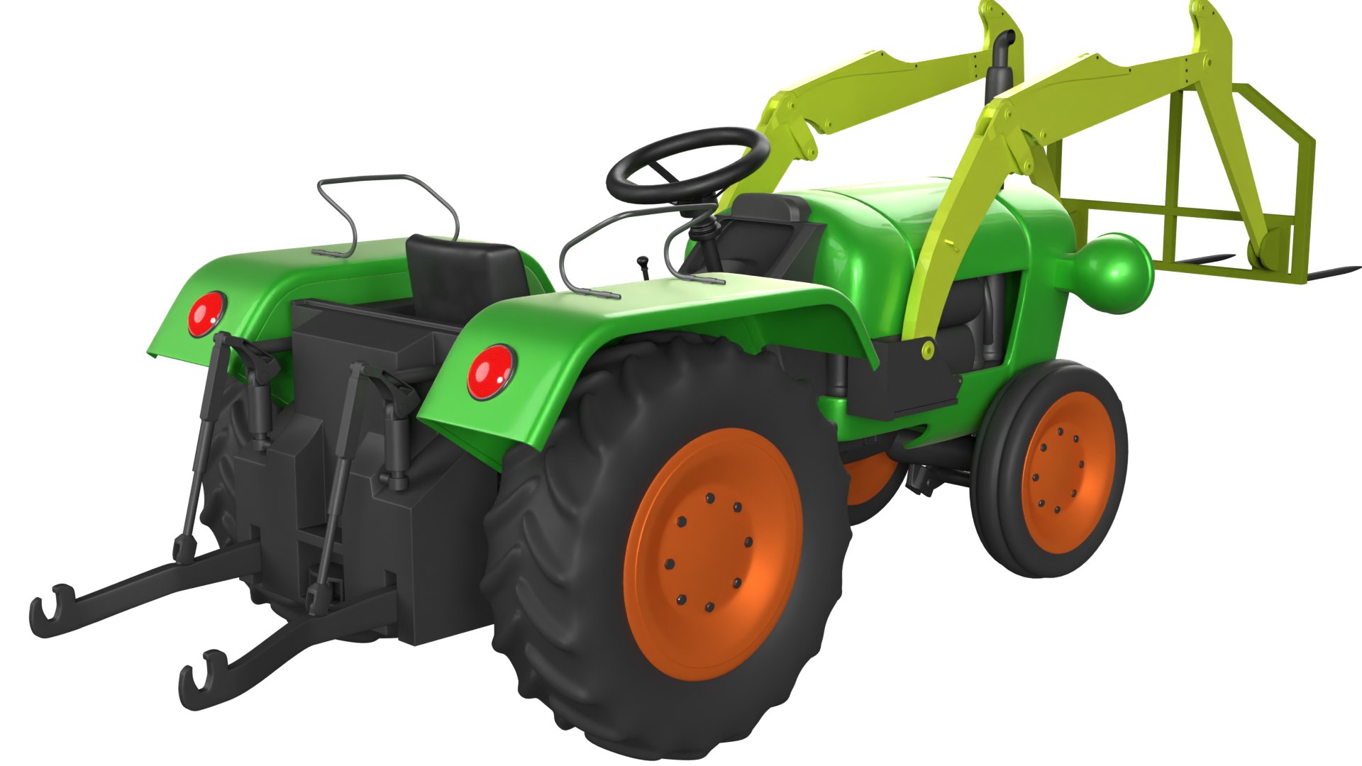 3D Model Tractor Hay Mover - TurboSquid 2226838