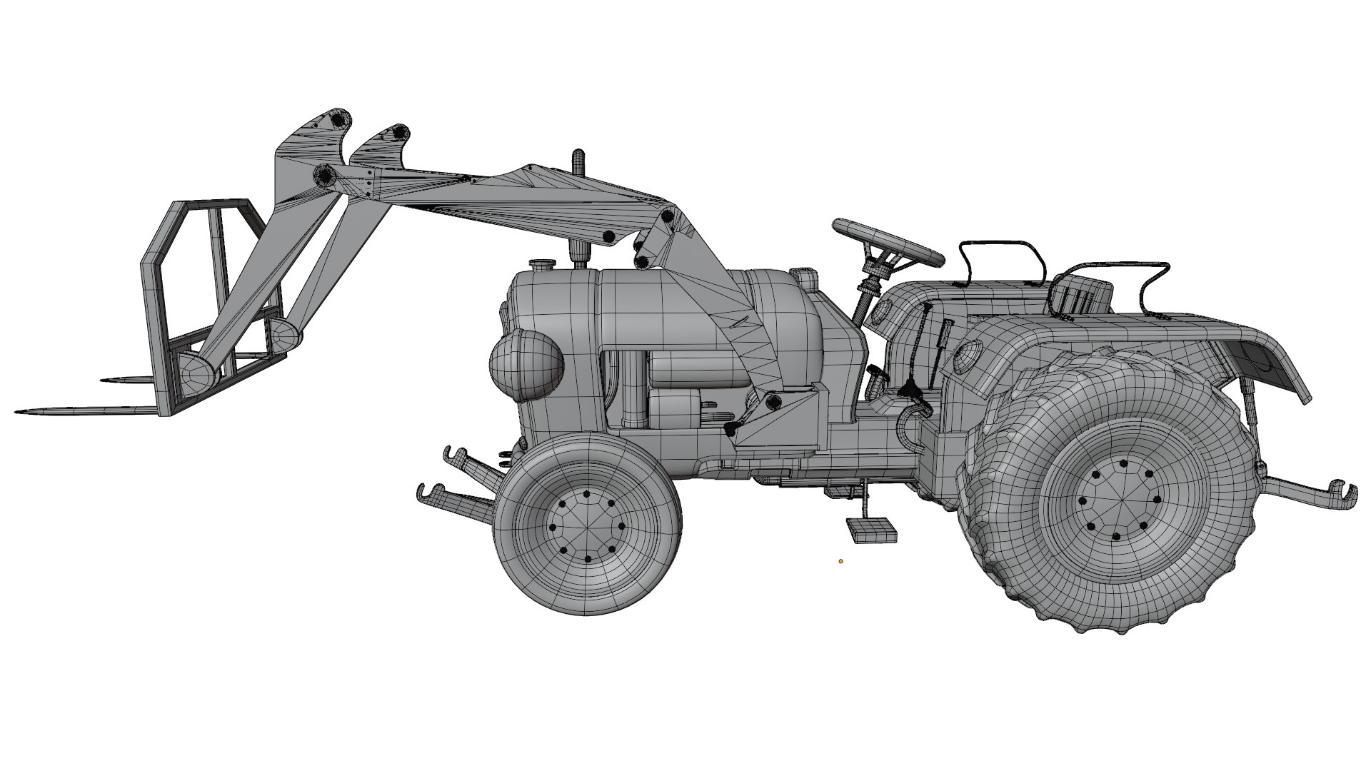 3D Model Tractor Hay Mover - TurboSquid 2226838