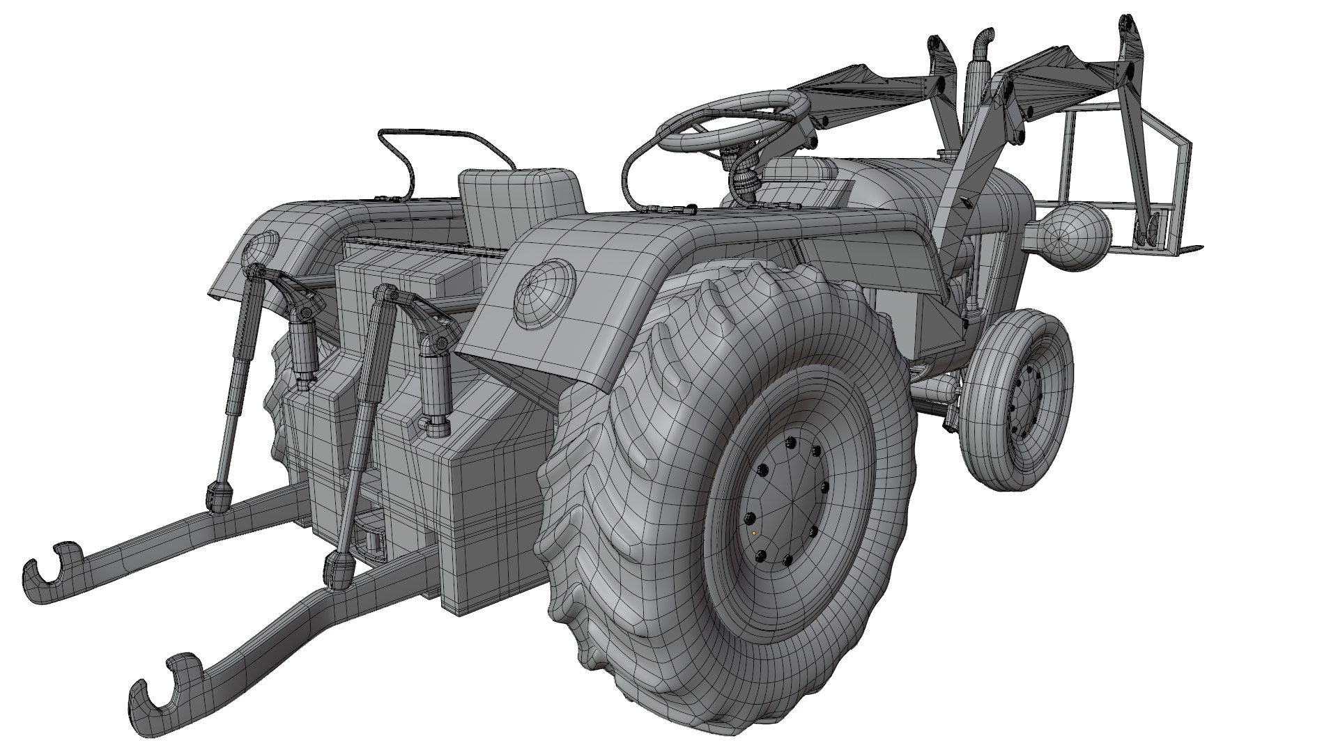 3D Model Tractor Hay Mover - TurboSquid 2226838