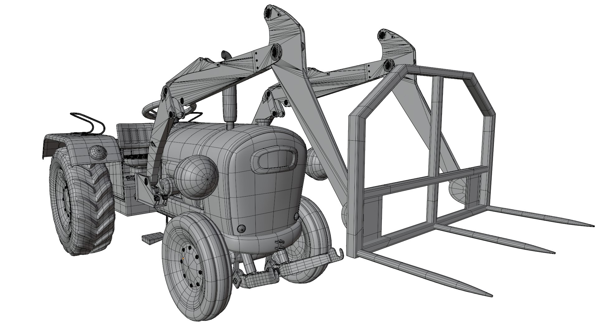 3D Model Tractor Hay Mover - TurboSquid 2226838