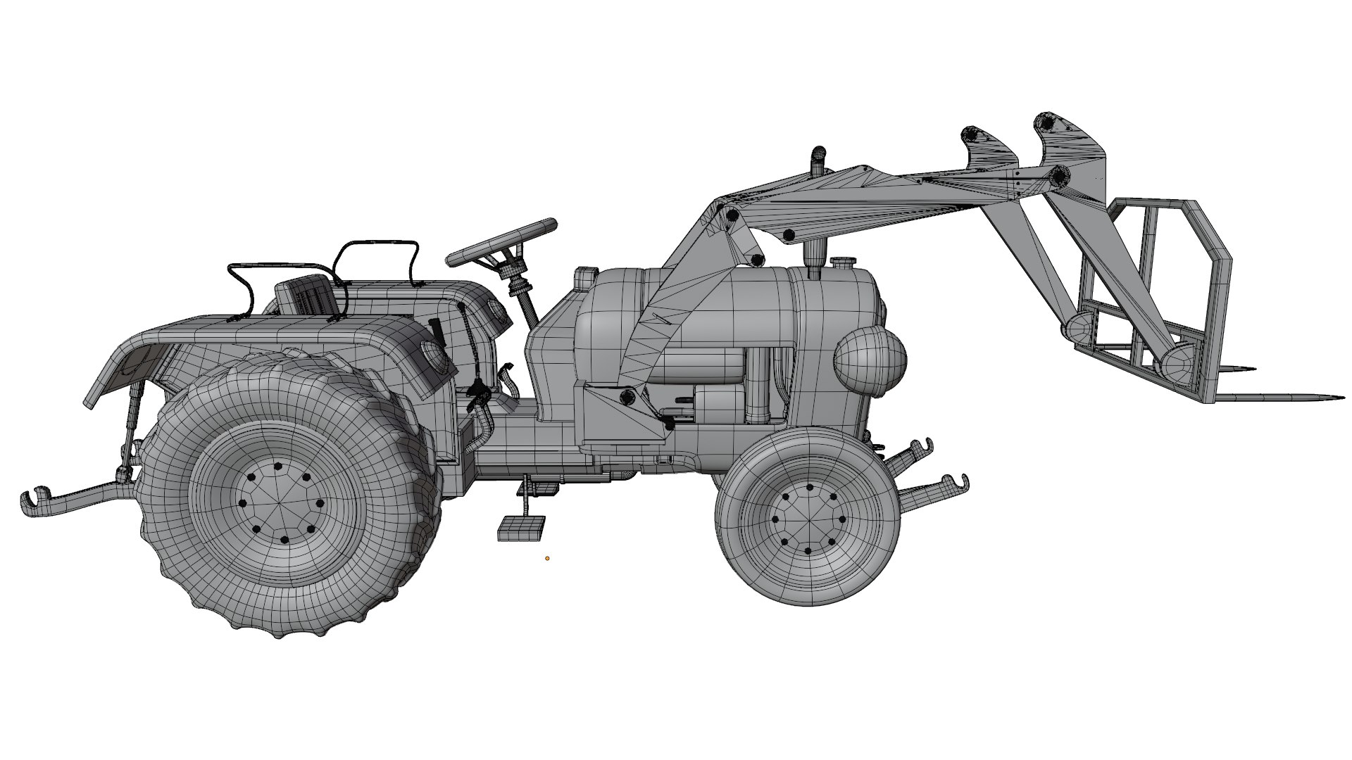 3D Model Tractor Hay Mover - TurboSquid 2226838