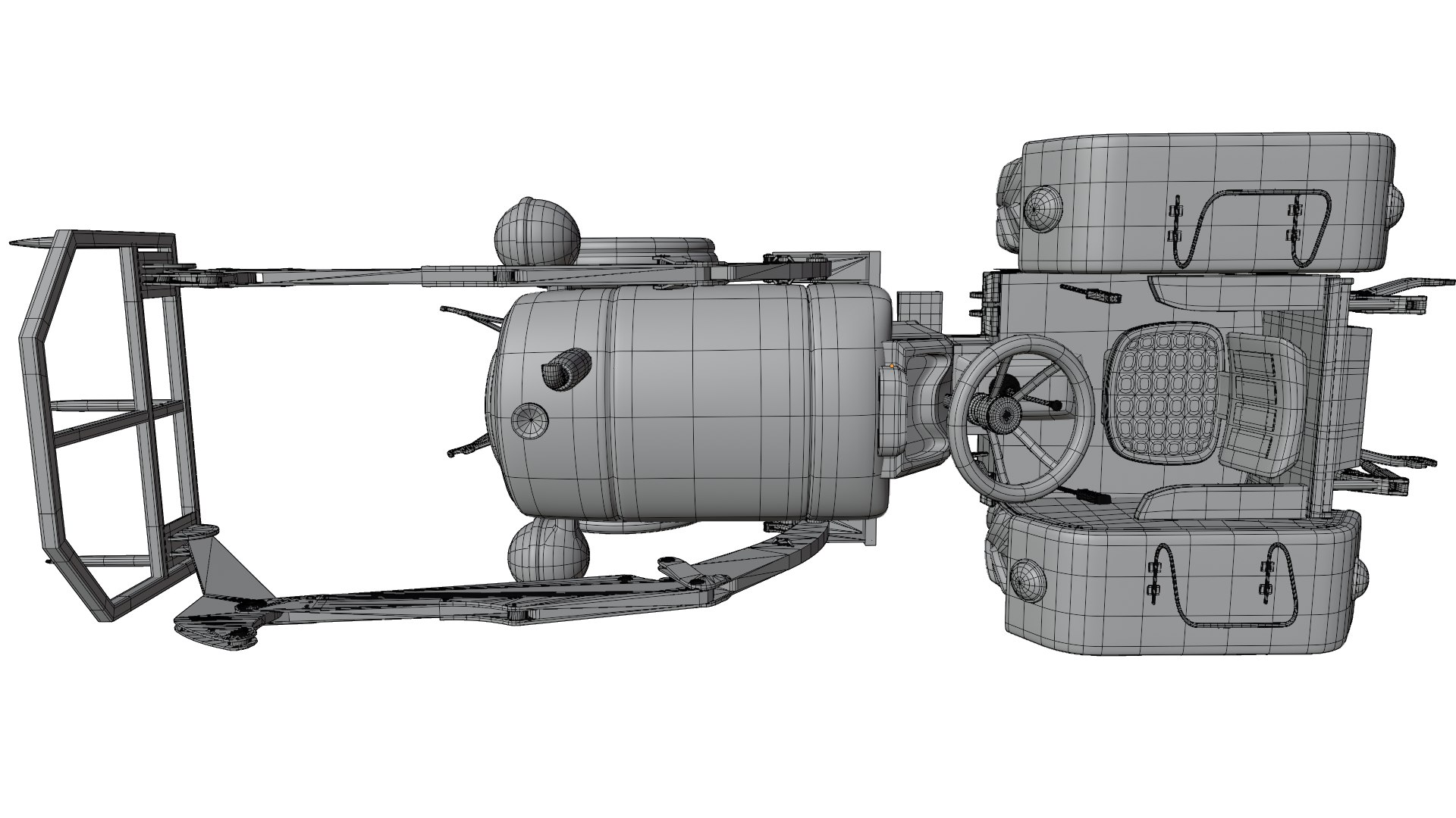 3D Model Tractor Hay Mover - TurboSquid 2226838