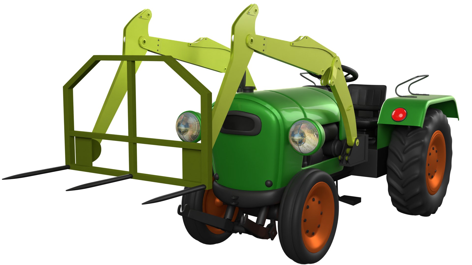 3D Model Tractor Hay Mover - TurboSquid 2226838