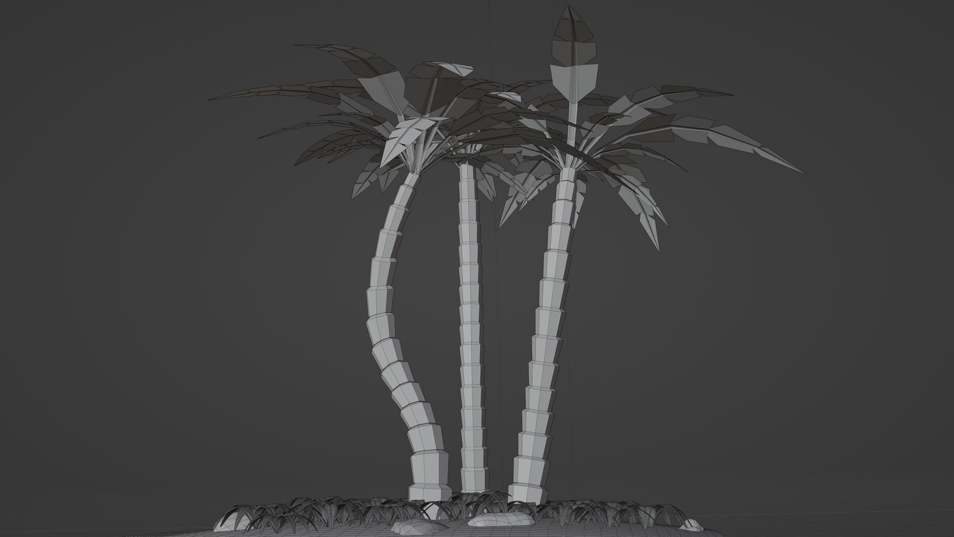 3D Palm Trees On Desert Island Model - TurboSquid 1973450