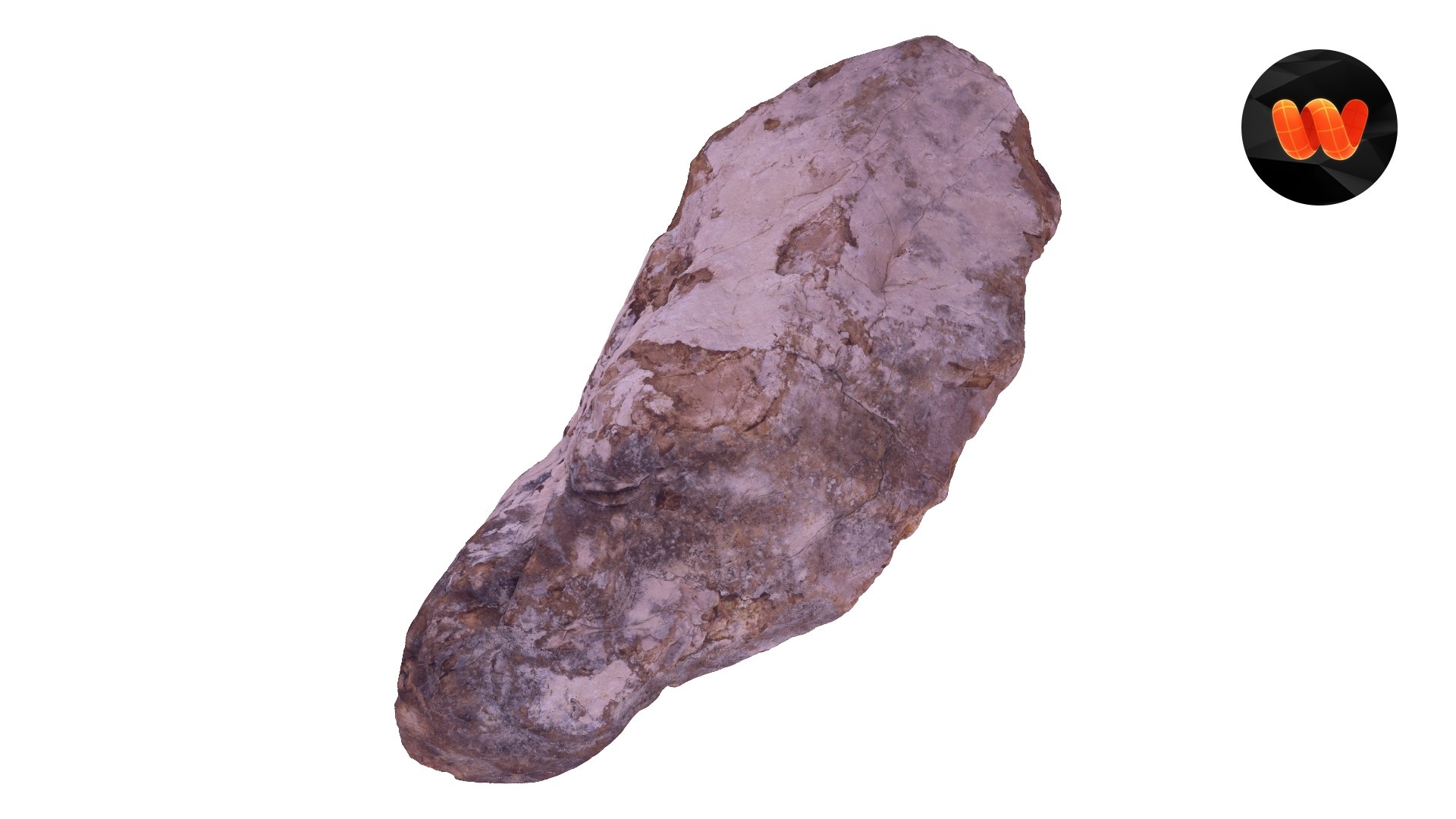 3D Red Stone Raw Scanned Model - TurboSquid 1803216