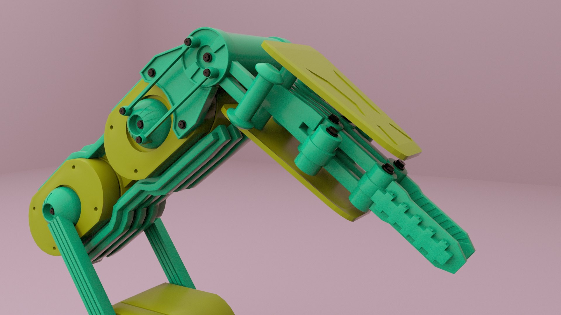 3D Rigged Robotic Arm - TurboSquid 1618799