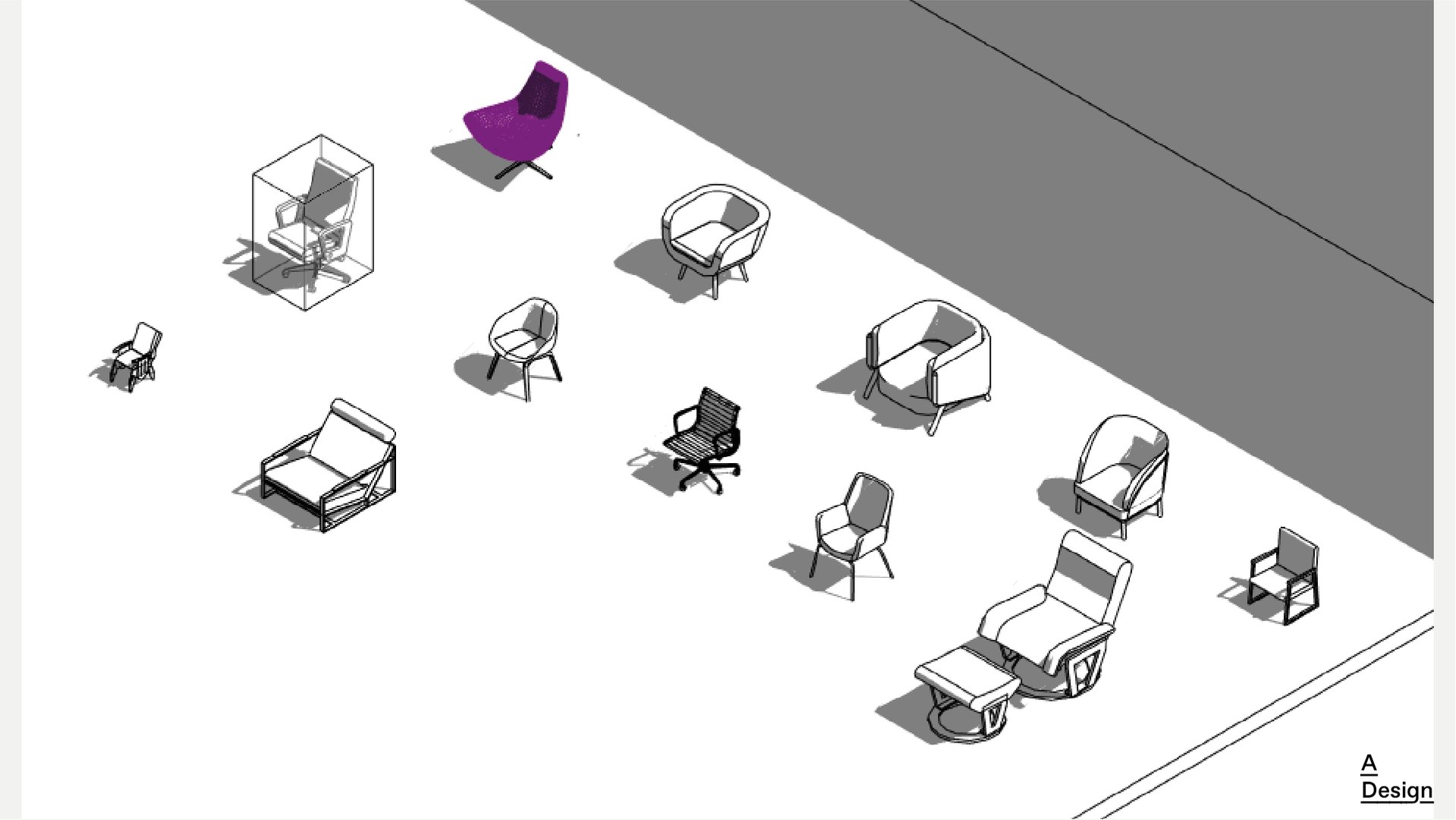 3D Seats - Pack of revit families - TurboSquid 2017081