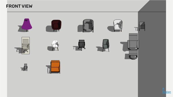 modelo 3d Seats - Pack of revit families - TurboSquid 2017081