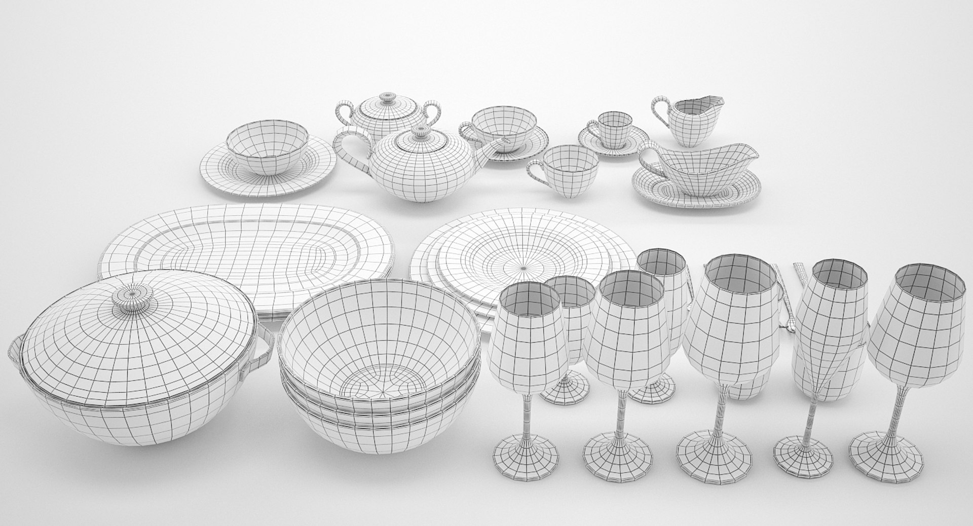 3D Model Anmut Platinum Villeroy - TurboSquid 1290925