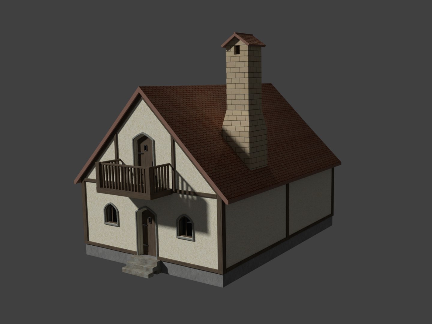 3D Medieval House Model - TurboSquid 1501032