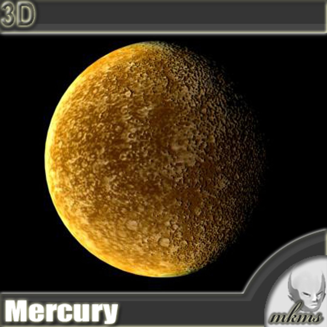 3d Model Realistic Mercury Planets