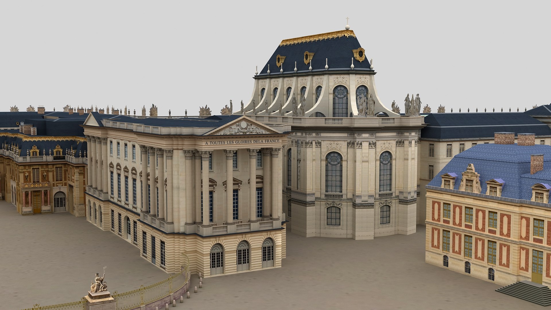 3D Versailles Palace France Model - TurboSquid 1761995