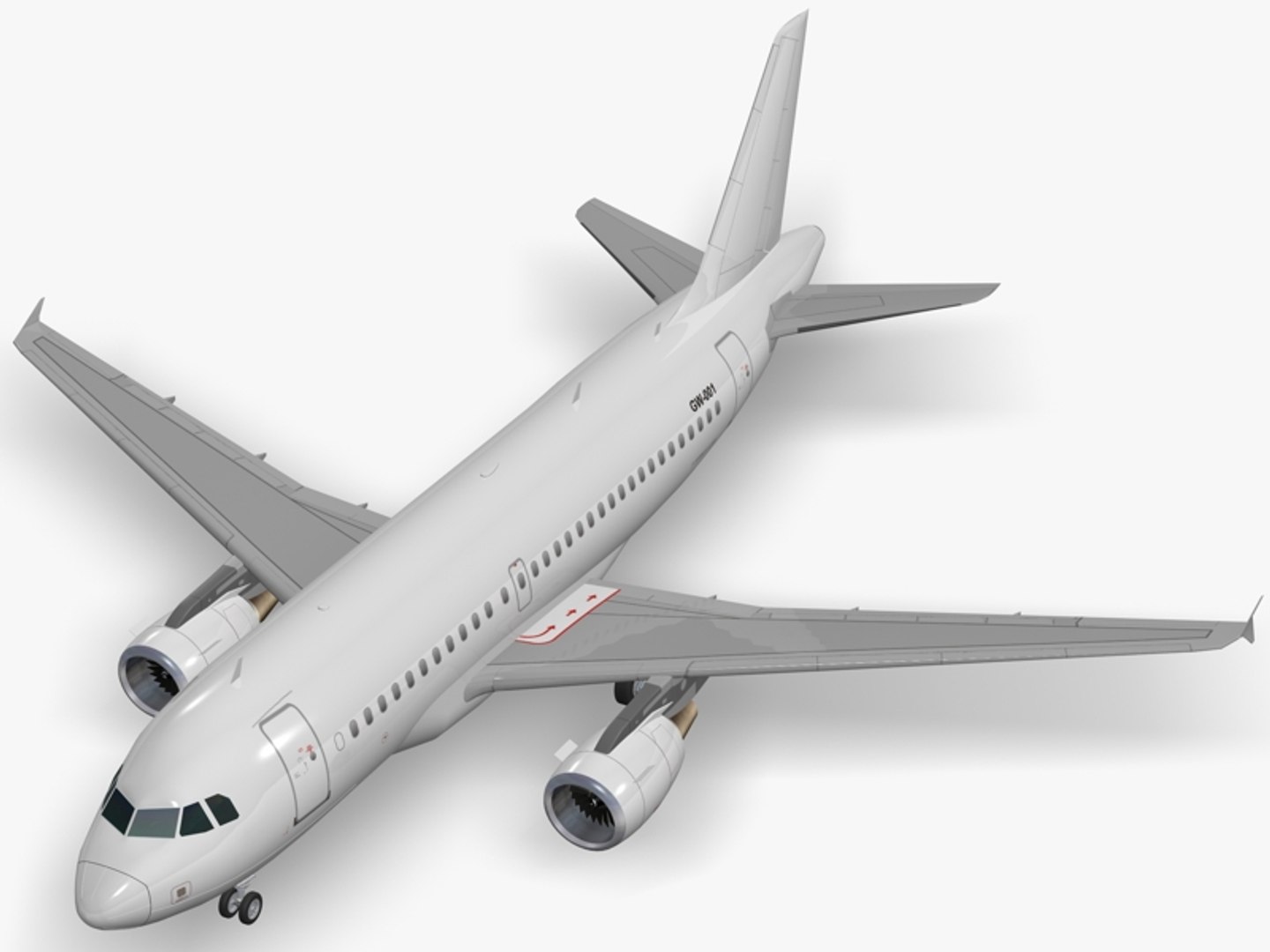 3D Airbus A319 Airliner - TurboSquid 1406530
