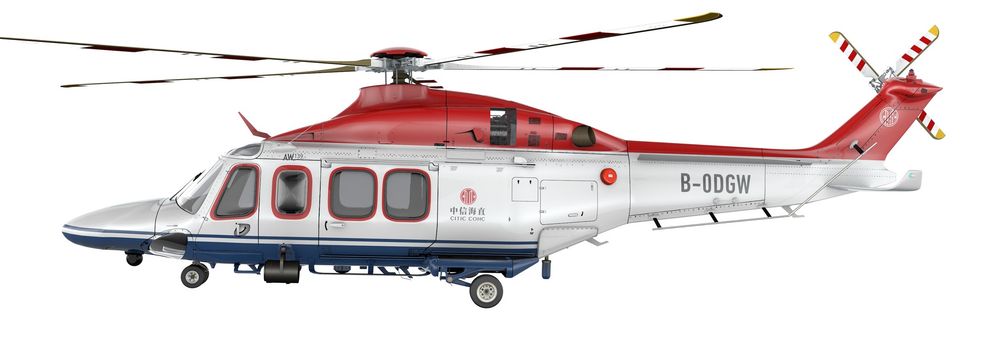 AW139 CITIC Offshore Helicopter L2199 3D - TurboSquid 2268957