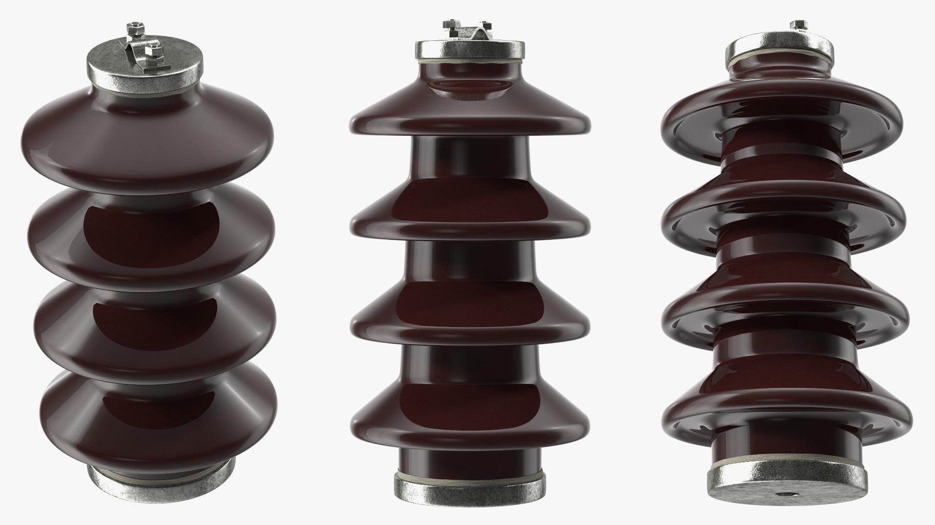 3D High Voltage Porcelain Insulator Model - TurboSquid 2246957