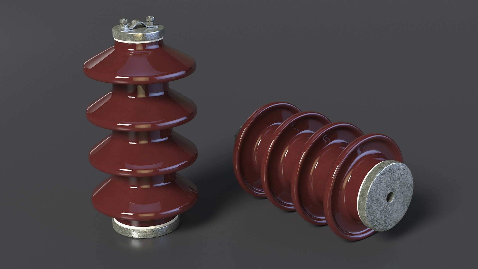 3D High Voltage Porcelain Insulator Model - TurboSquid 2246957