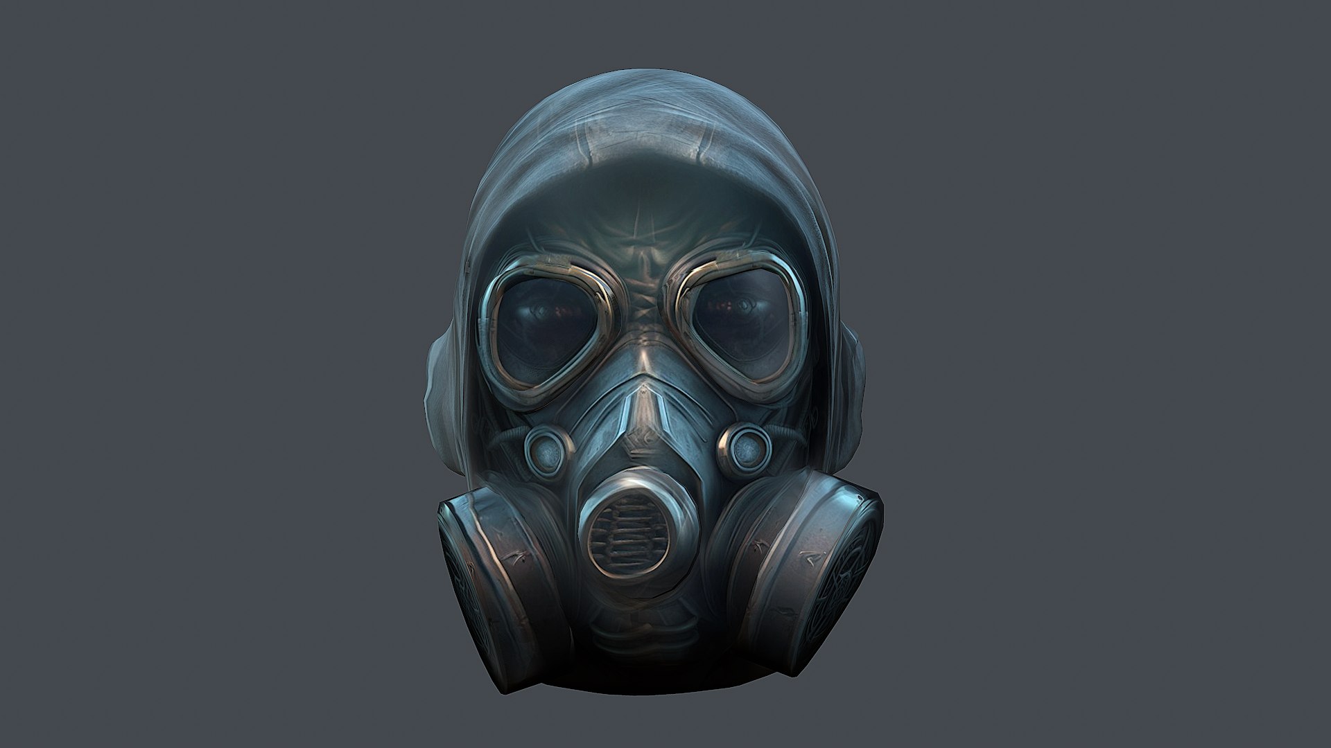 Gas Mask Helmet 3d Model Military Combat Fantasy Cyborg Space 3D Model ...