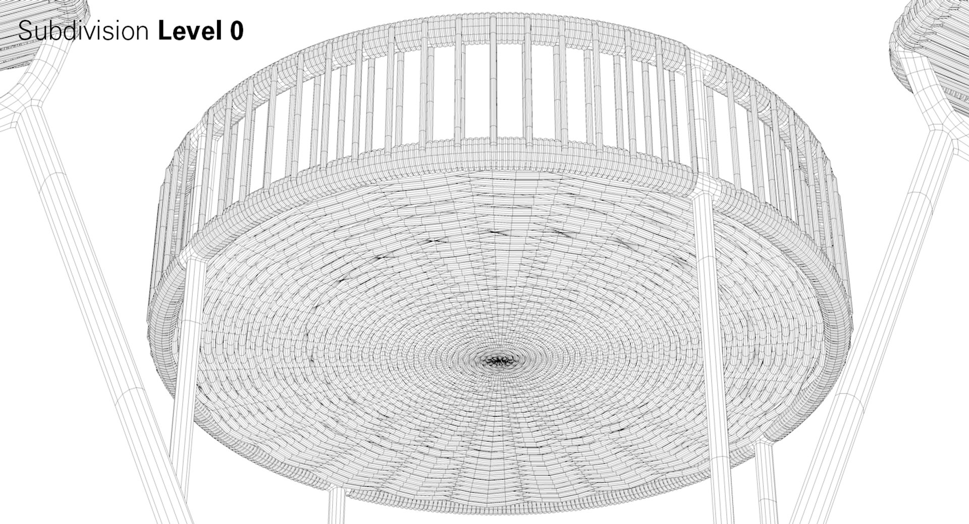 3D Modern Rattan Patio Set Model - TurboSquid 1420582