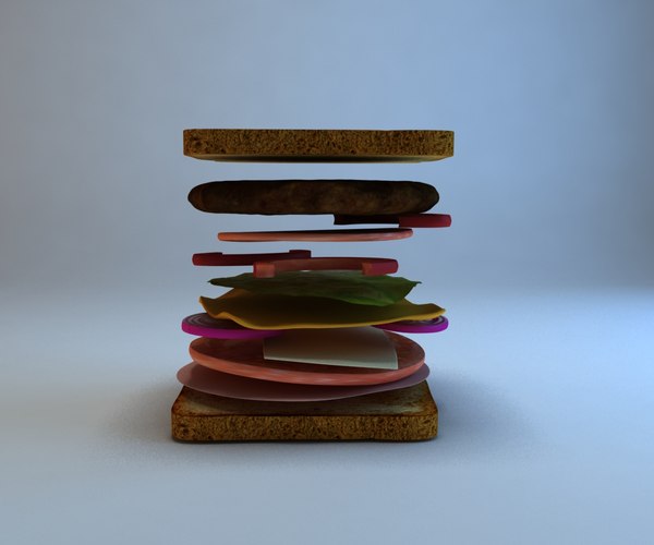modelo 3d Sandwich - TurboSquid 1143894