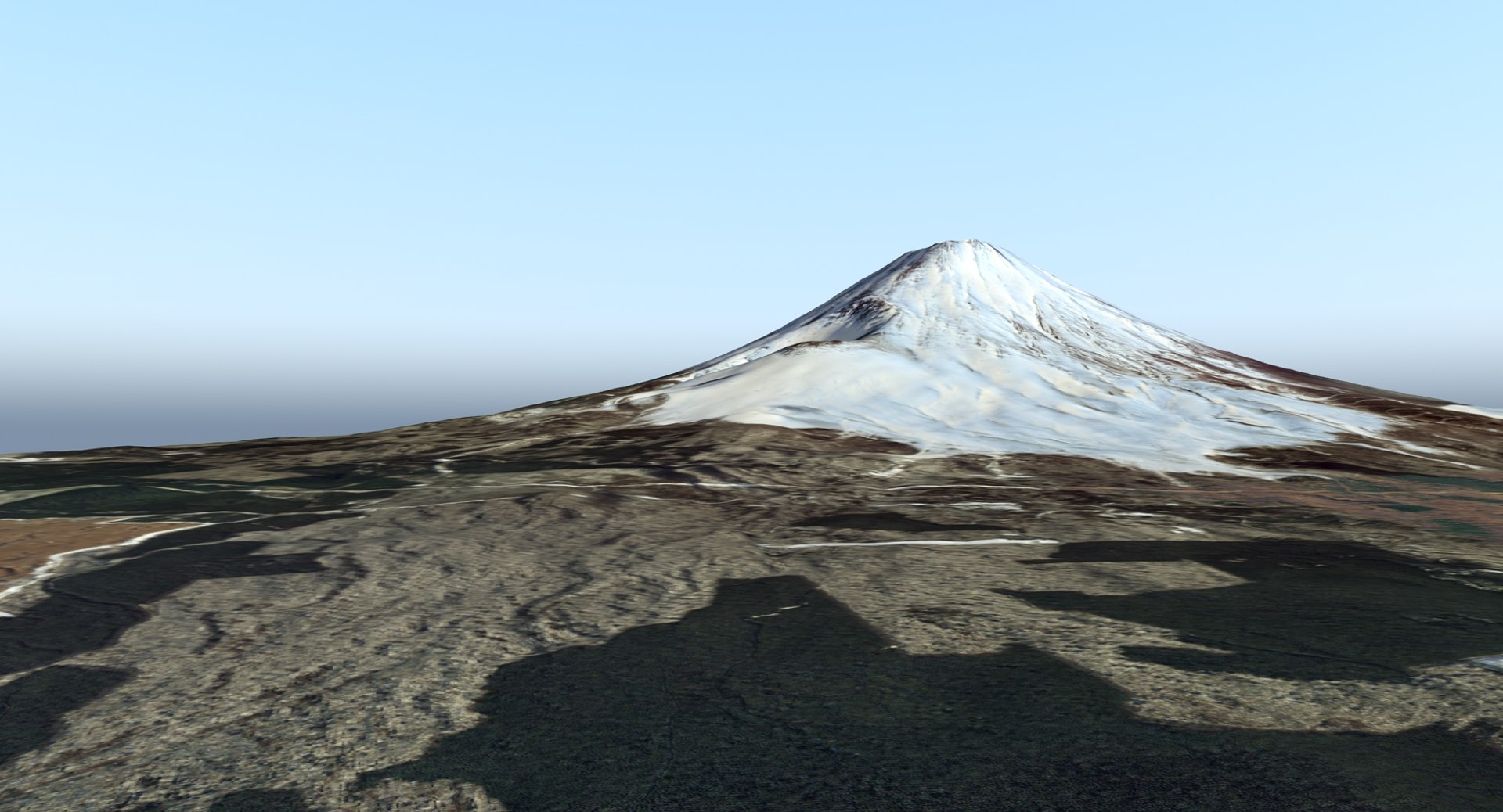 Mount fuji 30 x 3D model - TurboSquid 1277333