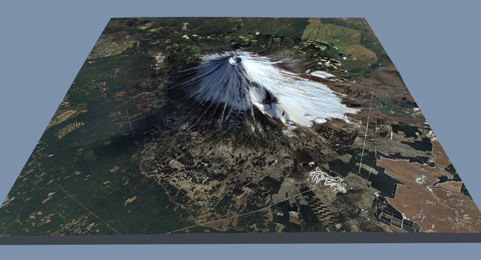 Mount fuji 30 x 3D model - TurboSquid 1277333