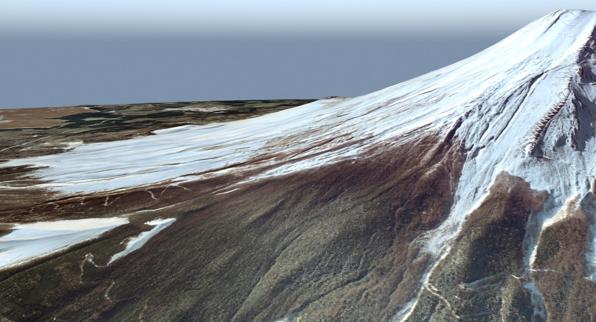Mount fuji 30 x 3D model - TurboSquid 1277333