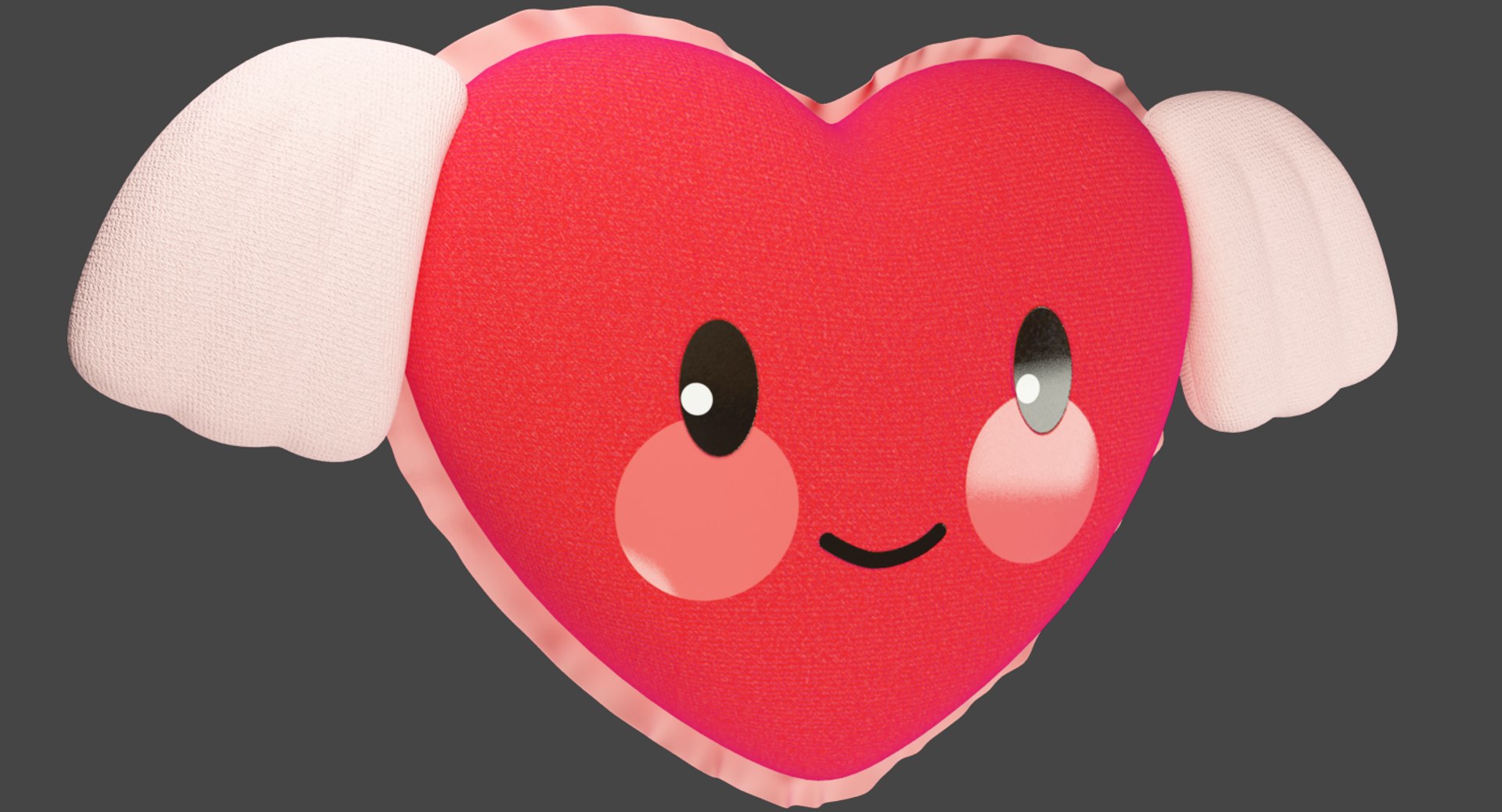 3D Stuffed Heart - TurboSquid 1367688
