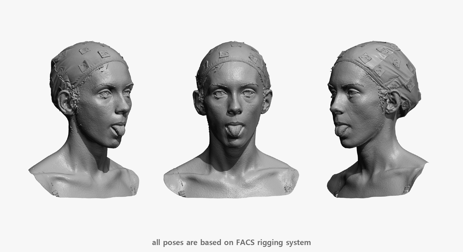 Athena Clean Scans Tongue Movement Set - 5 poses Collection model ...