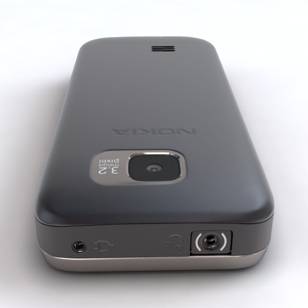 3d Model Of Nokia C2-01 Black Phone