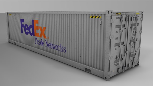 3D model fedex cargo container l722 - TurboSquid 1563499