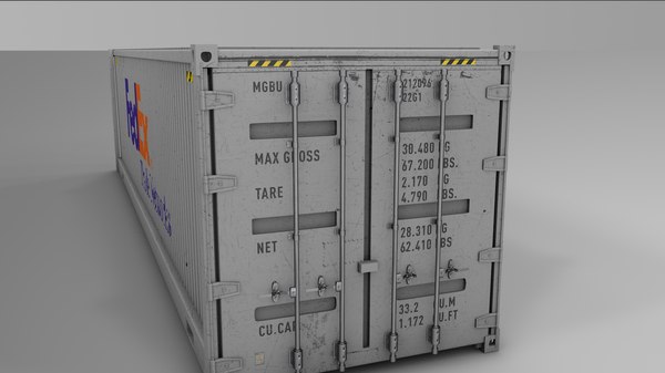 3D model fedex cargo container l722 - TurboSquid 1563499