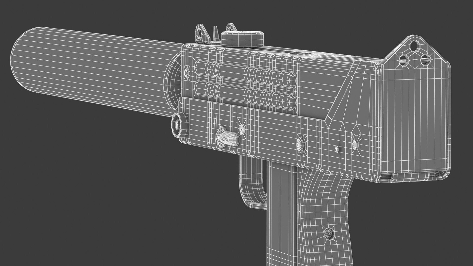 3D MAC-11 Machine Pistol - TurboSquid 2032925