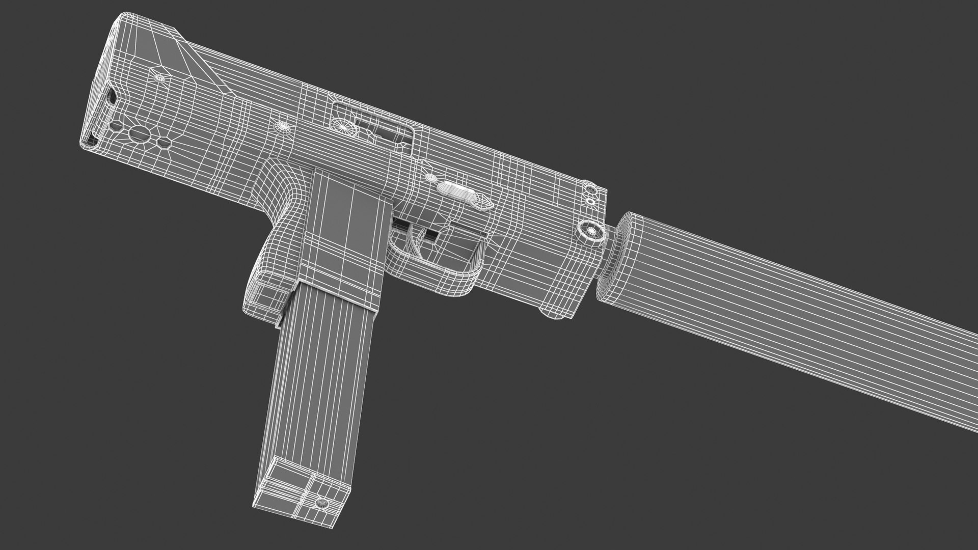 3D MAC-11 Machine Pistol - TurboSquid 2032925