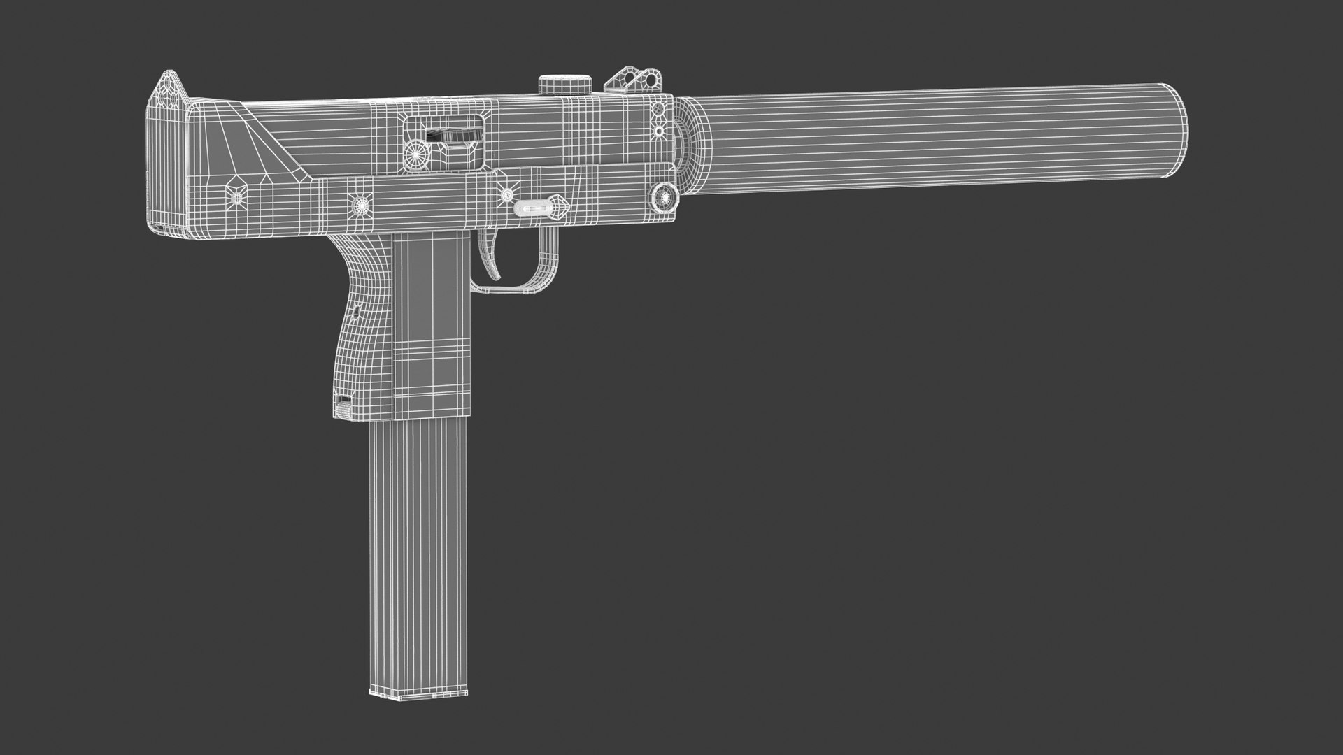 3D MAC-11 Machine Pistol - TurboSquid 2032925