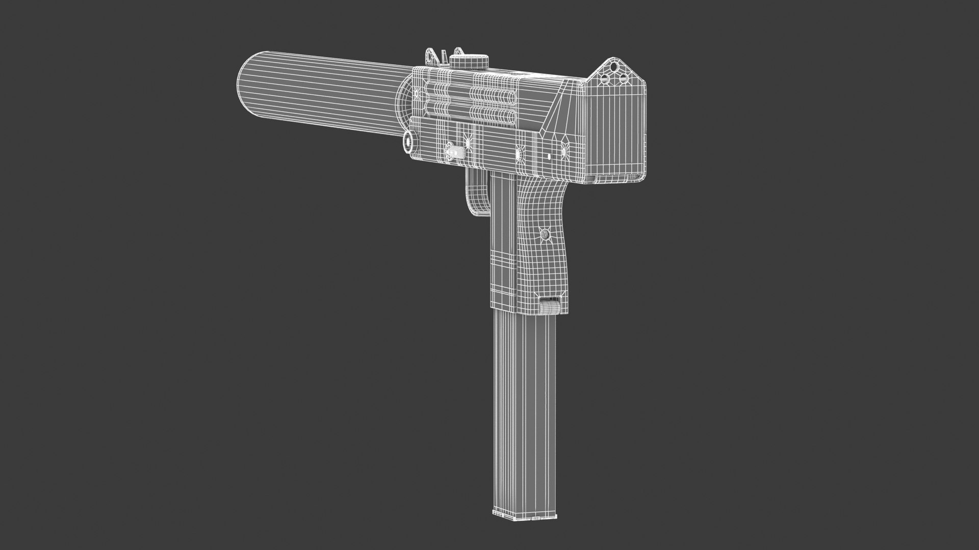 3D MAC-11 Machine Pistol - TurboSquid 2032925