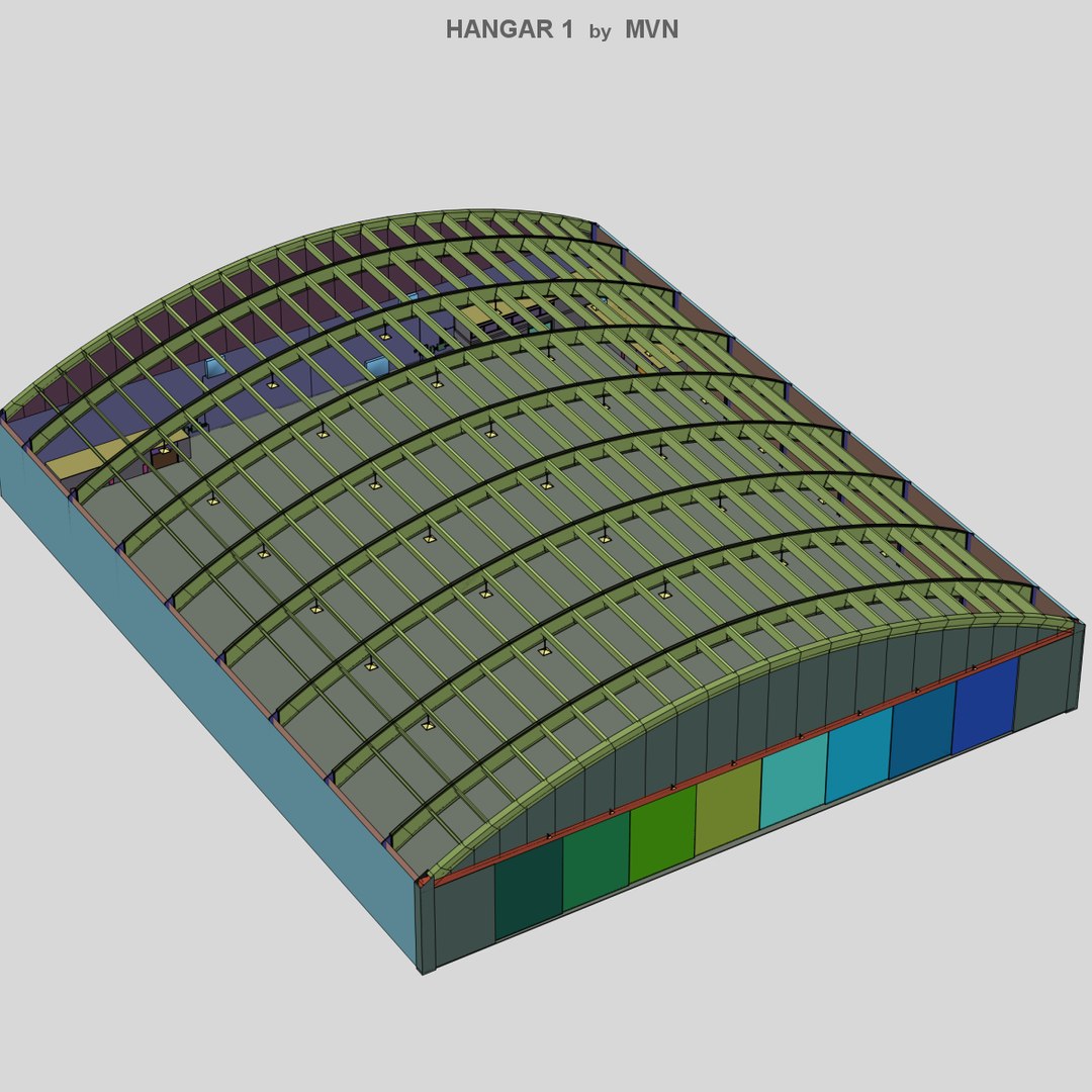 3d Large Hangar Model