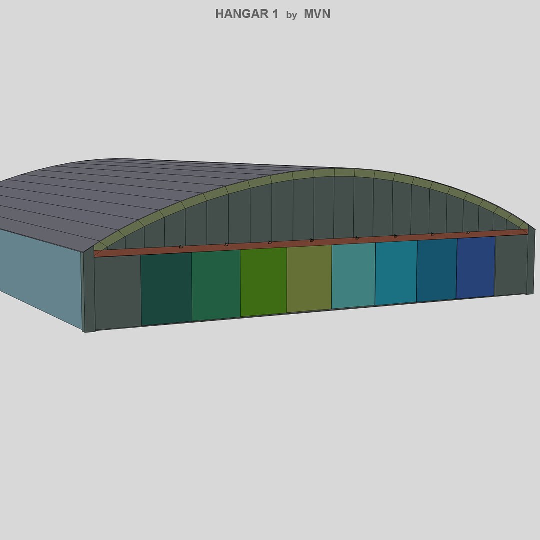 3d Large Hangar Model