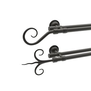 Curtain Rail 3D Models for Download | TurboSquid