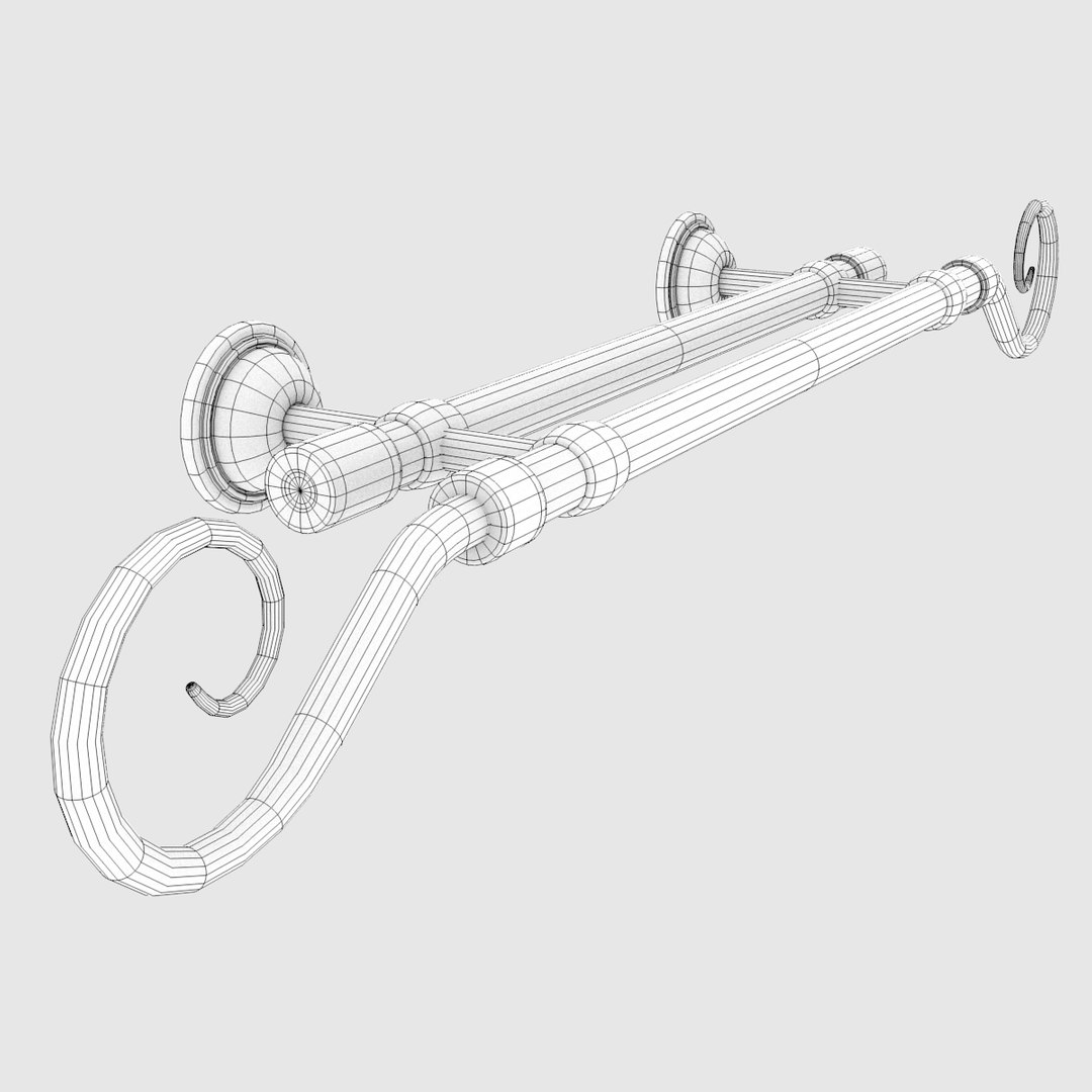 Blender 2 Curtain Rods