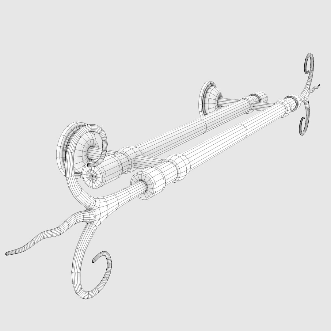 Blender 2 Curtain Rods