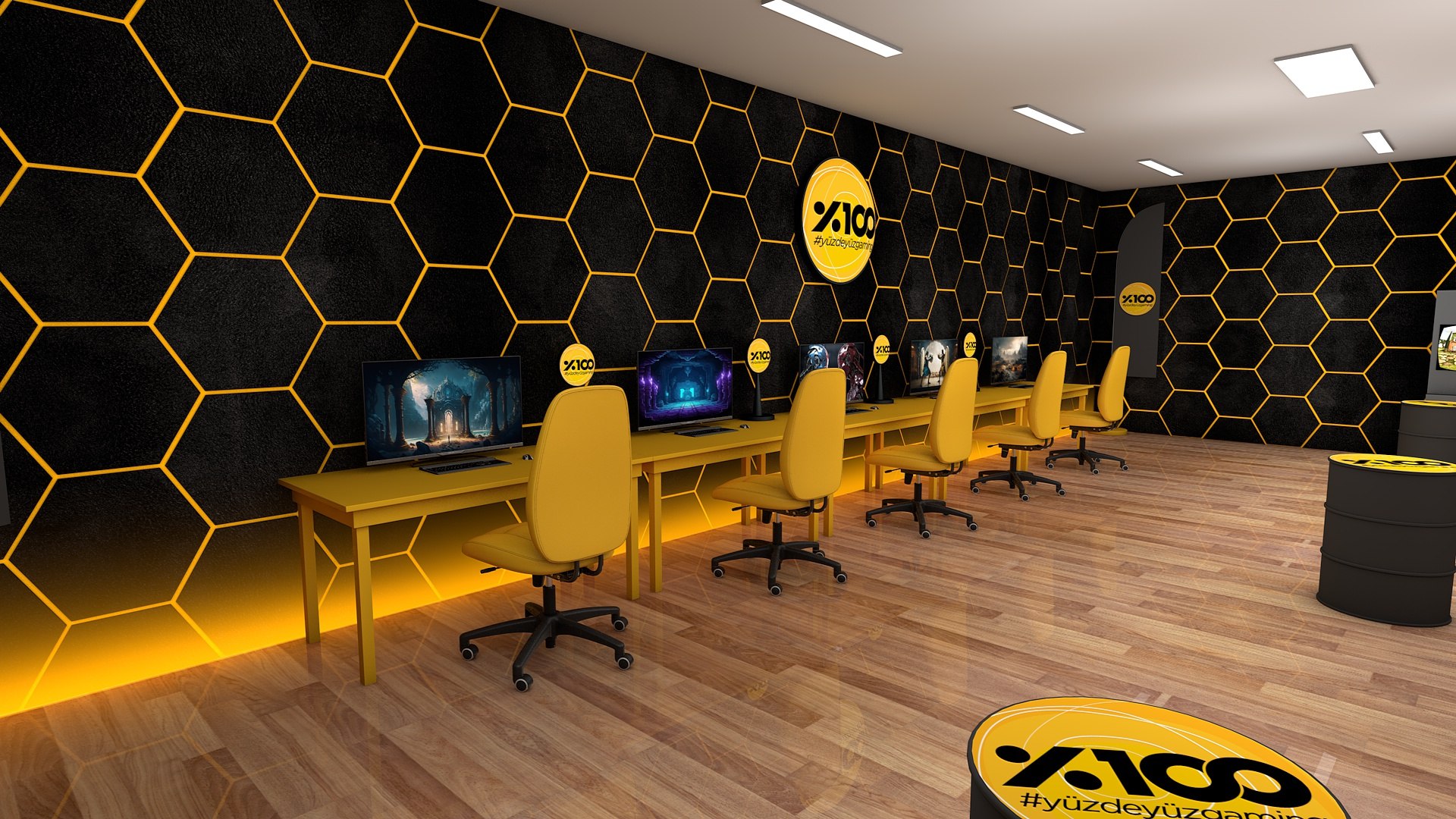 3D Gaming Cafe Model - TurboSquid 2198583