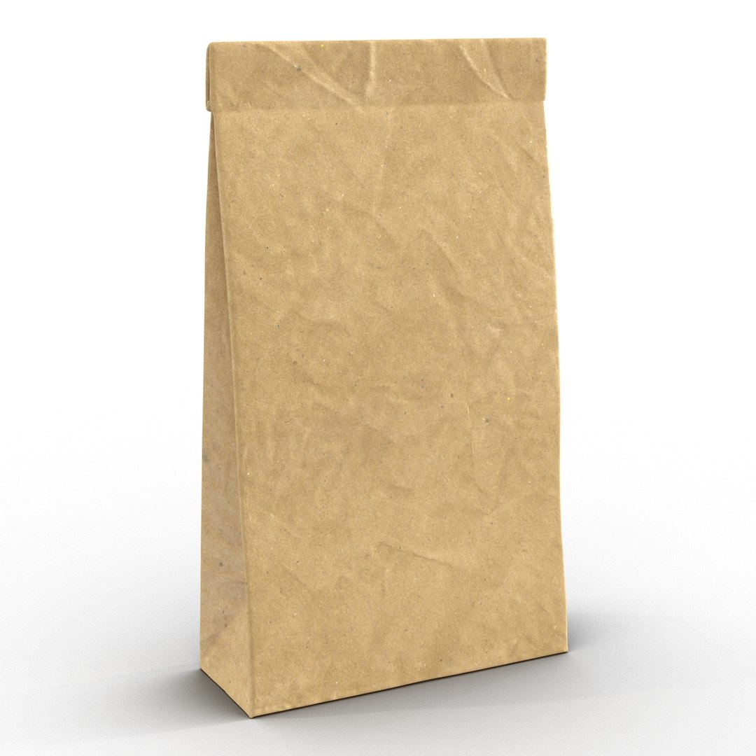 Ground Coffee Bag Paper 3d 3ds